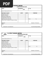 LTA Form | PDF