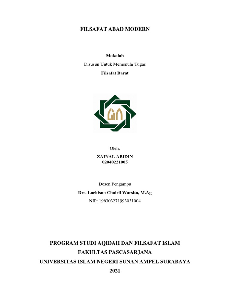 Filsafat Modern | PDF