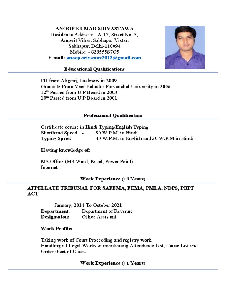 Anoop Resume | PDF
