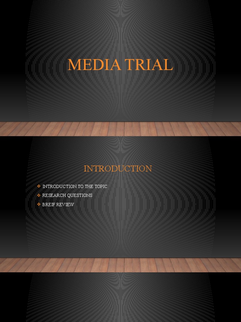 Media Trials and Press Freedom Analysis | PDF