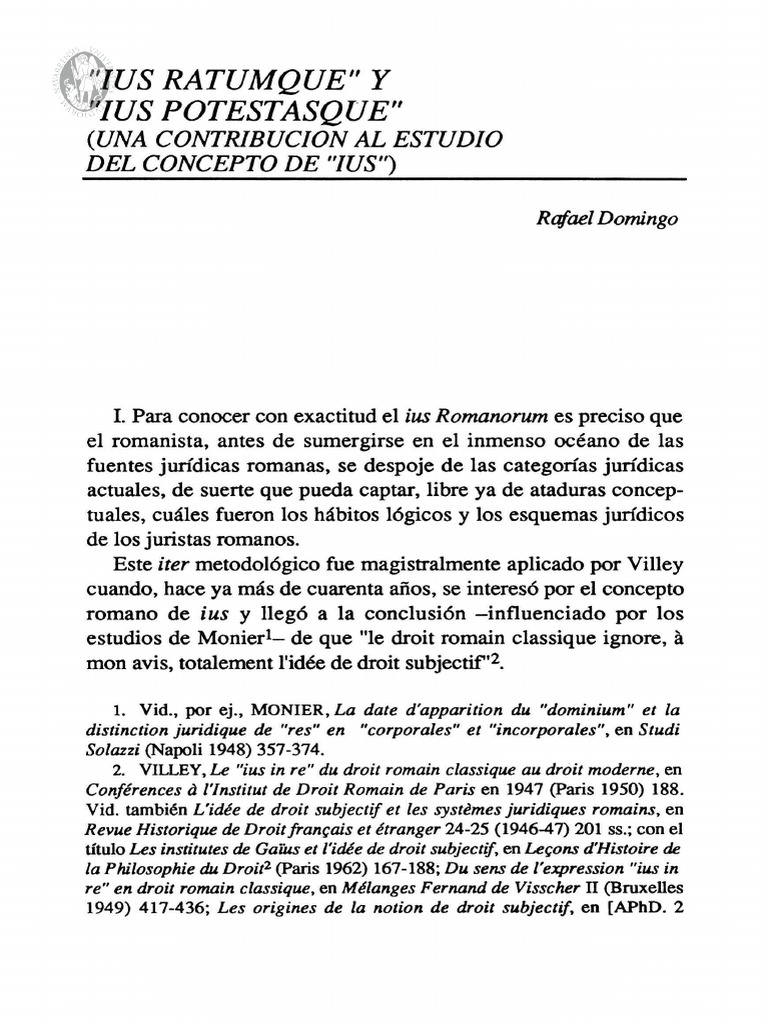 Concepto de Ius | PDF | Principios éticos | Derechos