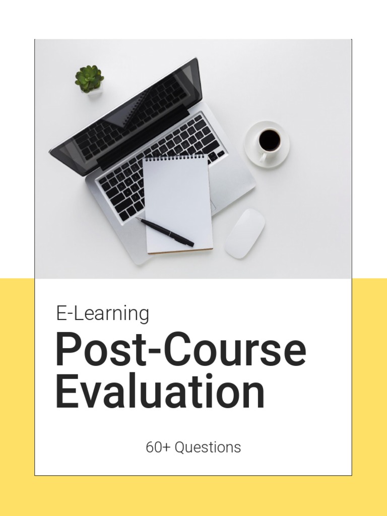 E-Learning Post-Course Evaluation 60 Questions | PDF | Educational ...