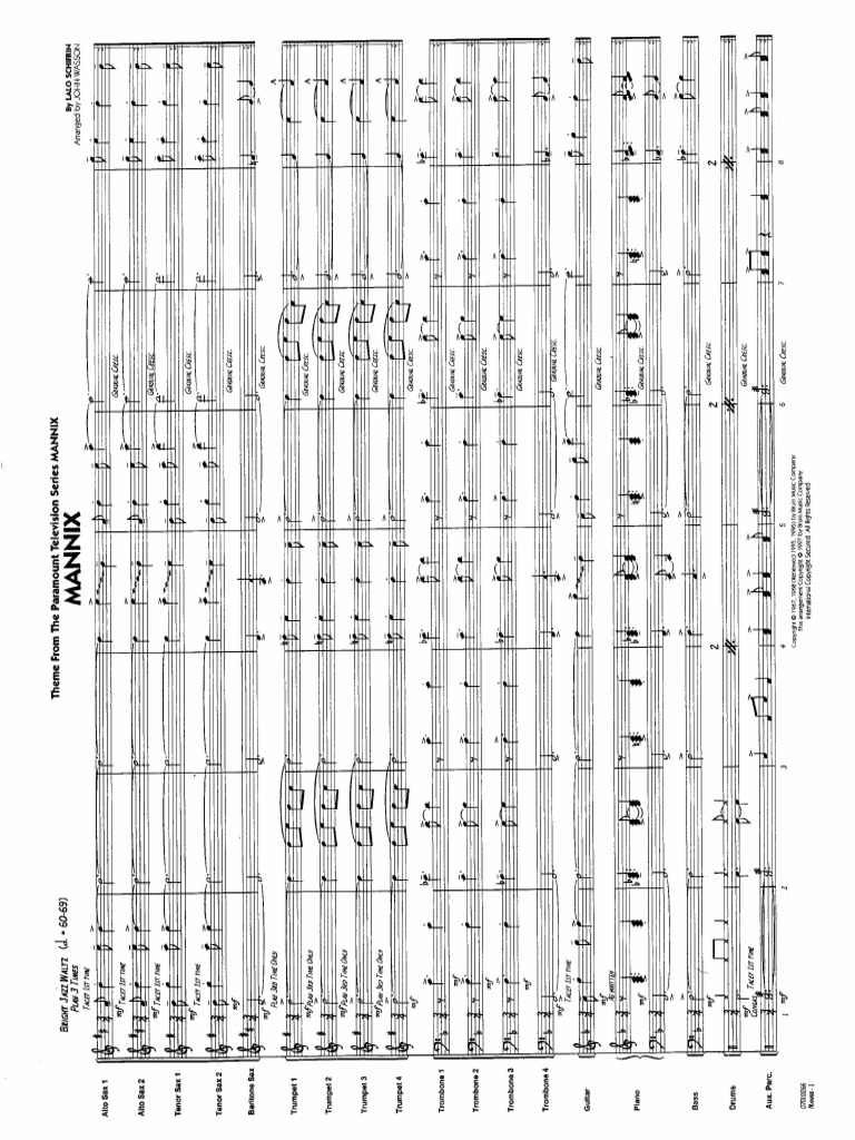 Mannix FULL Big Band PDF | PDF
