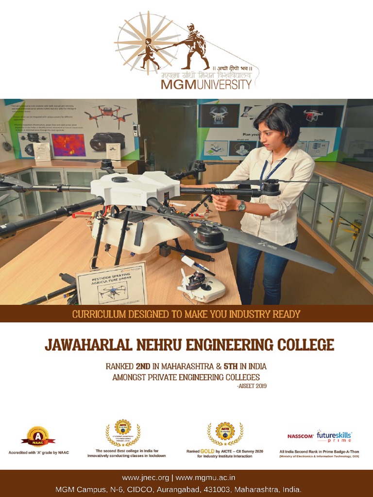 JNEC Brochure 2021 22 | PDF | Engineering | Artificial Intelligence