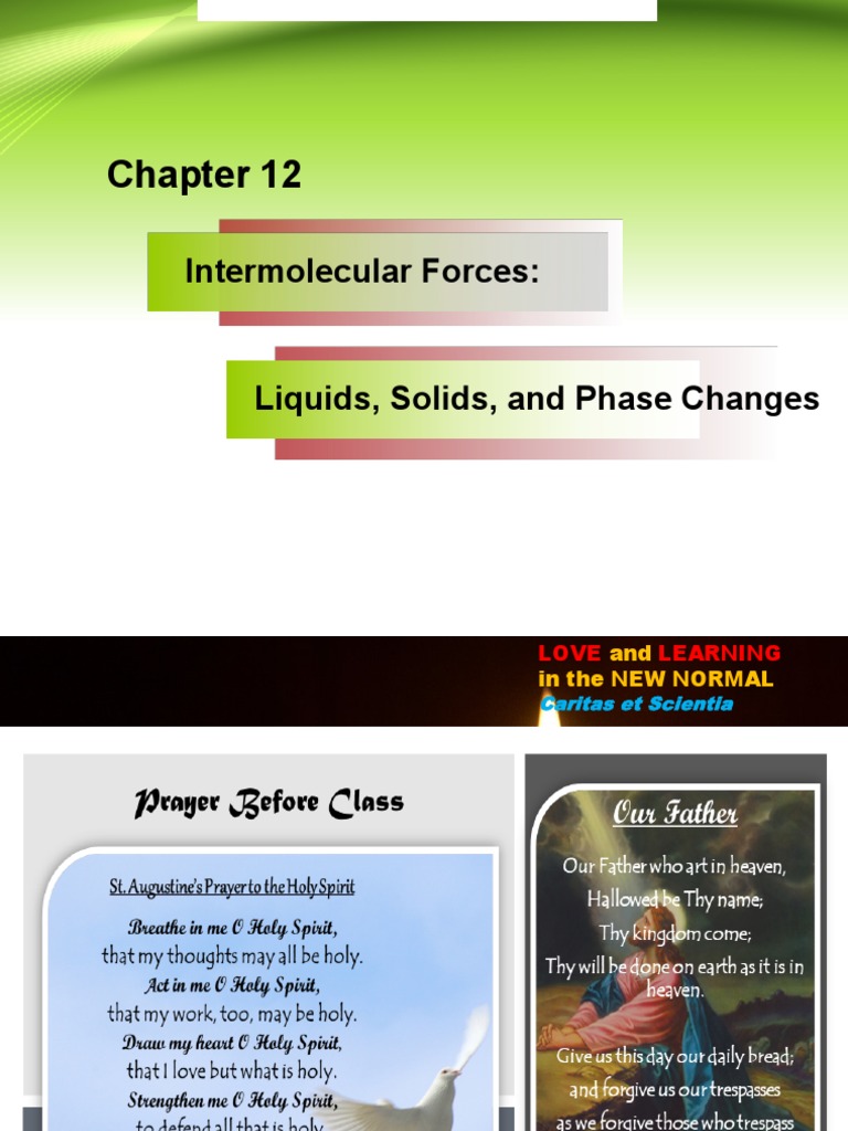 Intermolecular Forces: Liquids, Solids, and Phase Changes | PDF ...