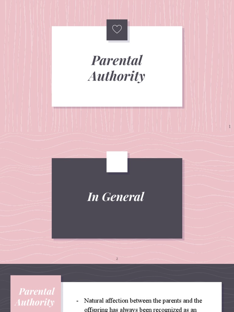 Parental Authority | PDF | Legal Guardian | Kinship And Descent