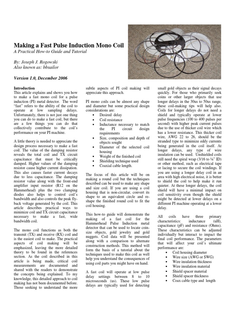 Fast Coil | Download Free PDF | Coaxial Cable | Inductor