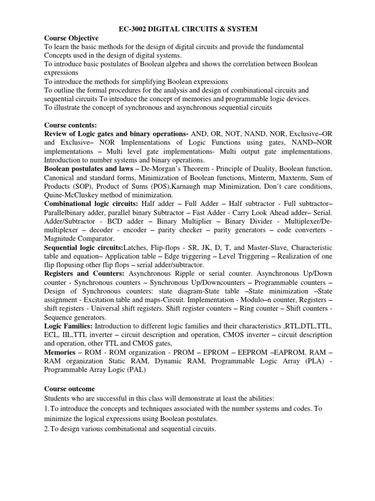RGPV Syllabus Cbgs Ec 3 Sem All Subjects | PDF | Amplifier | Diode