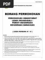JPJL1 Idp - Borang Permohonan Lesen Memandu | PDF
