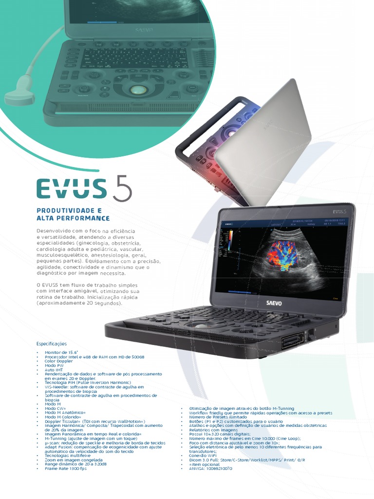 Catalogo Ultrassom Saevo Evus 5 | PDF | Informática