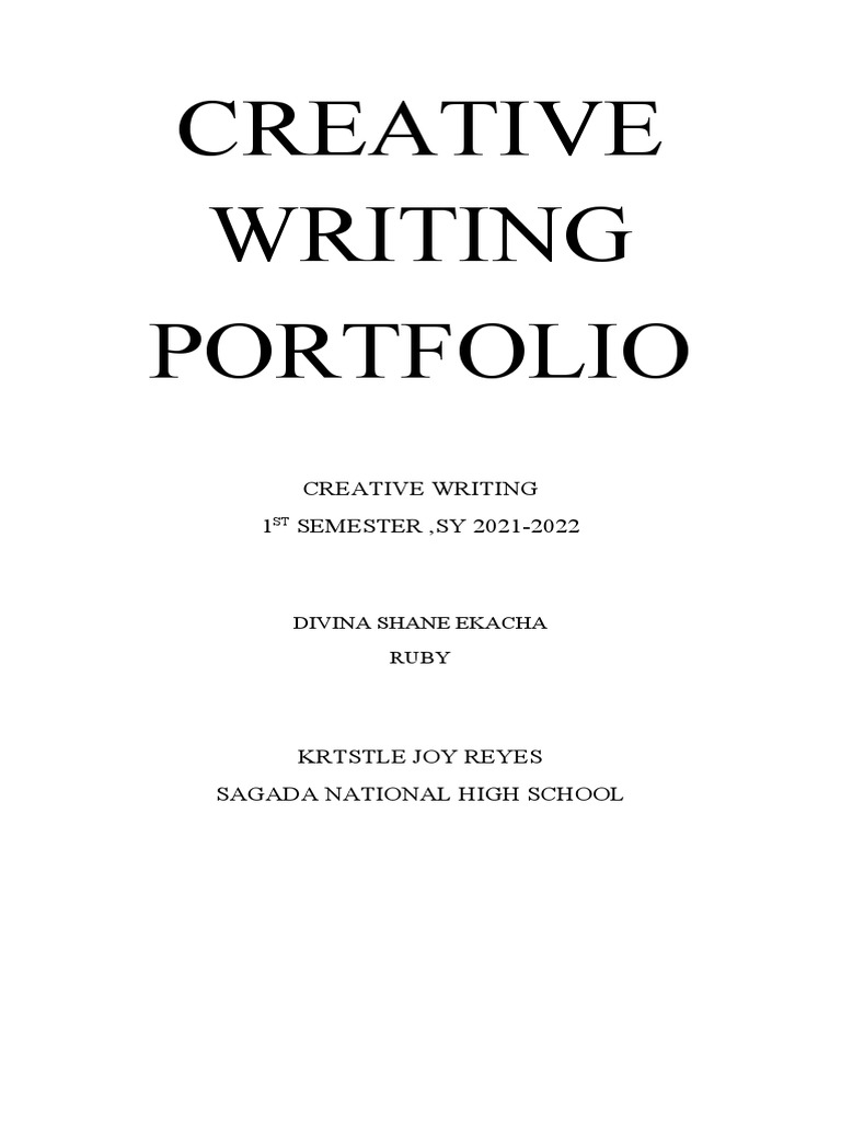 Creative Writing Portfolio | PDF