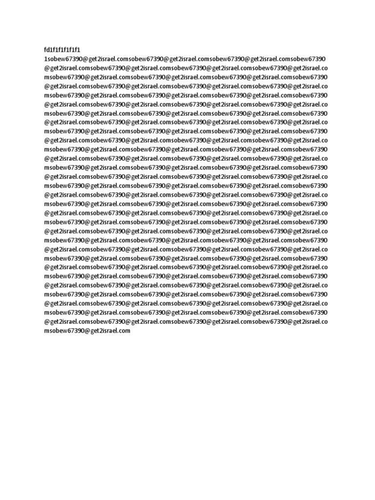 Repeated Email Addresses List | PDF | Sports & Recreation