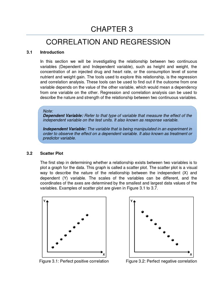 Chapter 3 | PDF | Correlation And Dependence | Regression Analysis
