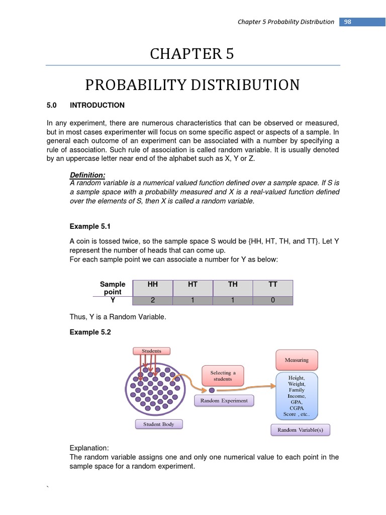 Chapter 5 | PDF | Probability Distribution | Random Variable