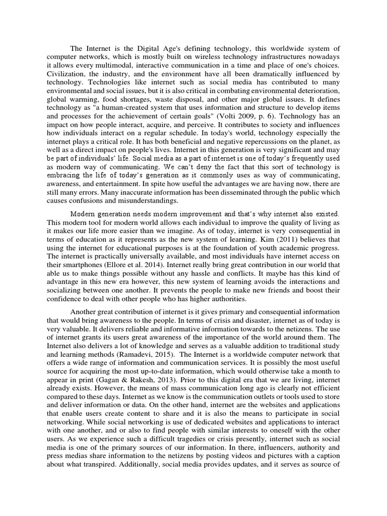 How The Internet Influence Human Life | PDF | Internet | Social Media