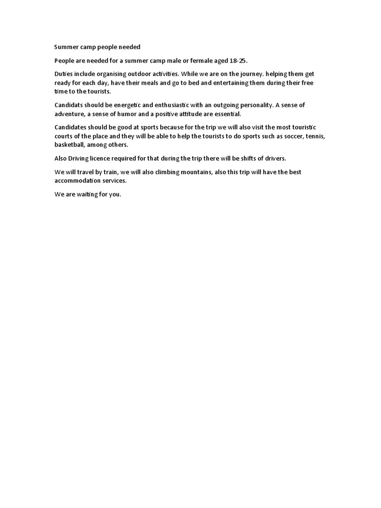 4d Writing An Informal Online Advert | PDF