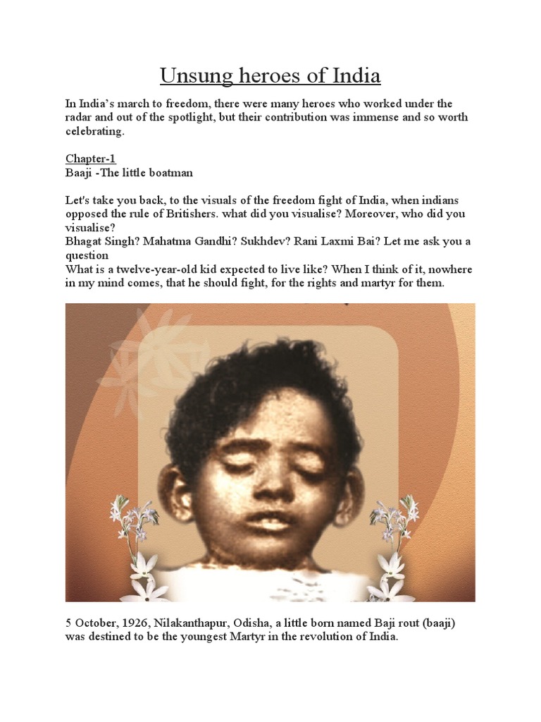 Unsung Heroes of India's Freedom Struggle | PDF | Indian Nationalism ...