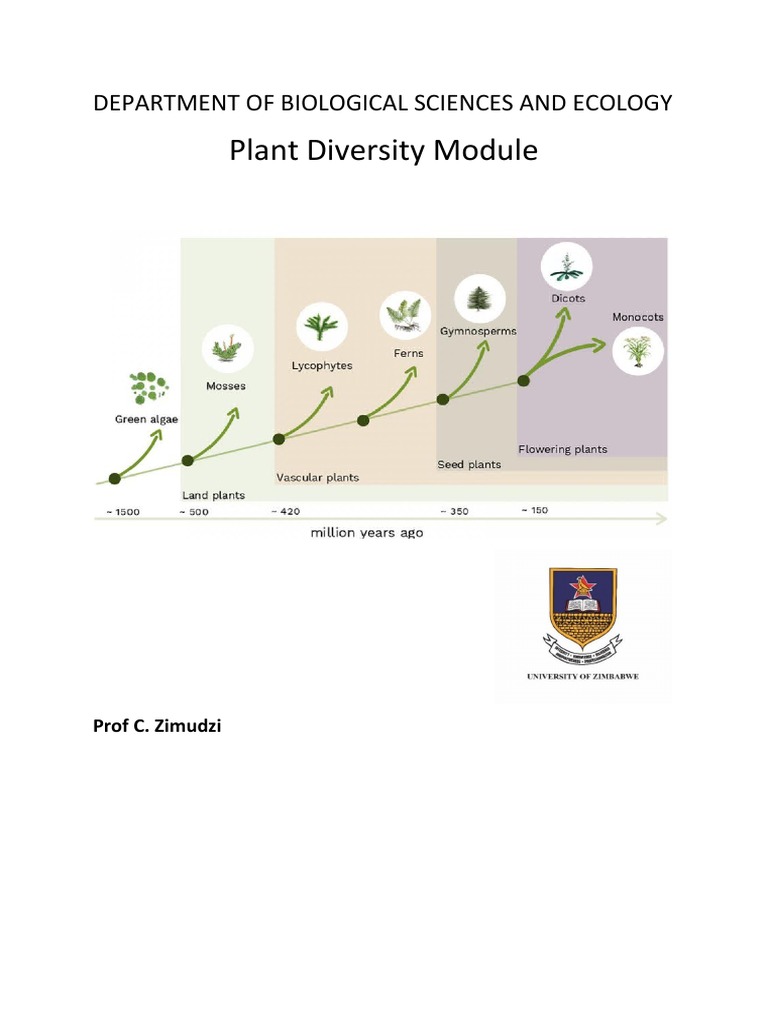 Plant Diversity Module Content Final | PDF | Plants | Evolution