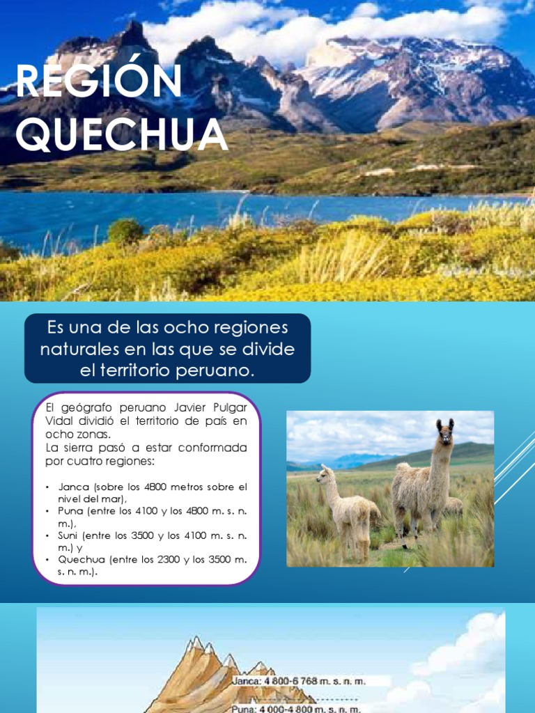 Características de la Región Quechua | PDF