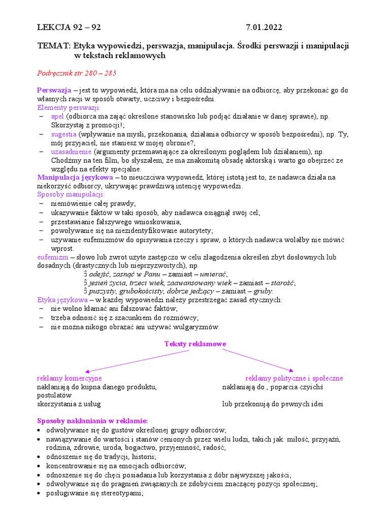 Notatka Polski | PDF