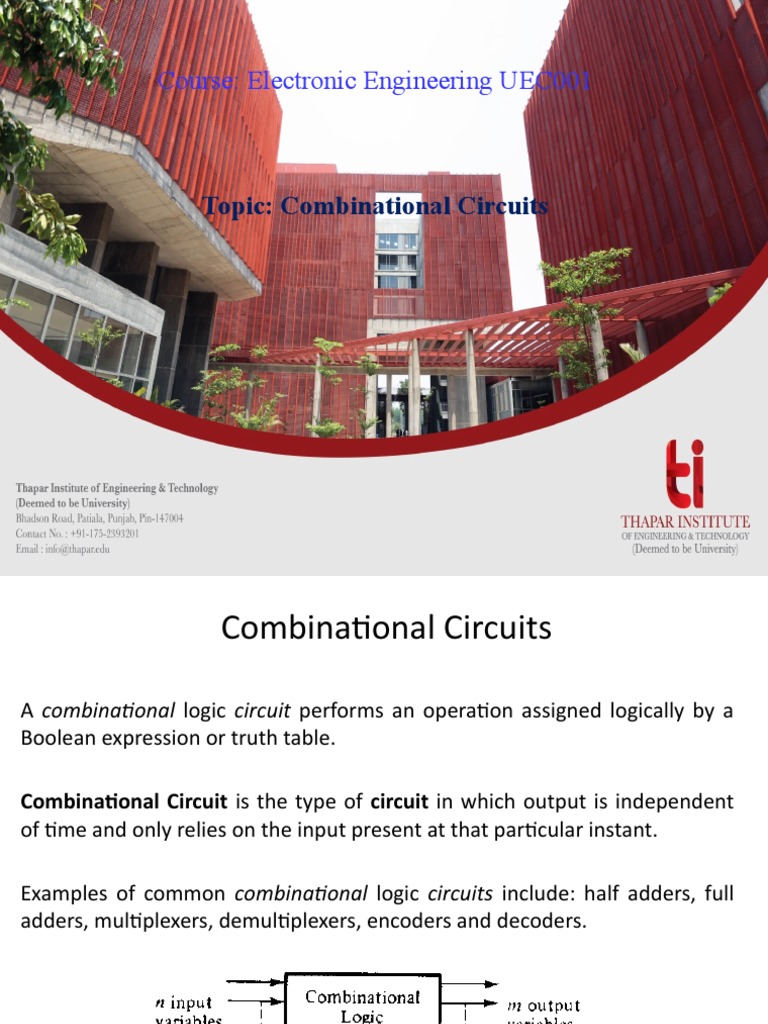Combinational Circuits | PDF | Computing | Electronic Engineering