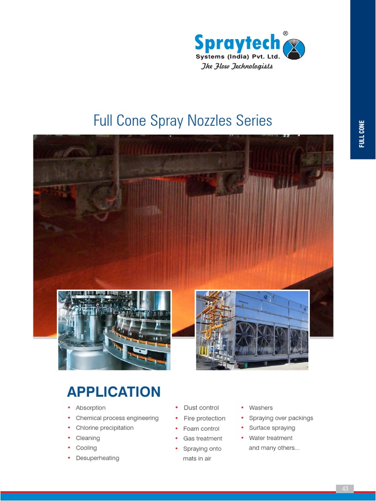 Full Cone Spray Nozzles Series: Comprehensive Guide to Full Cone Spray ...