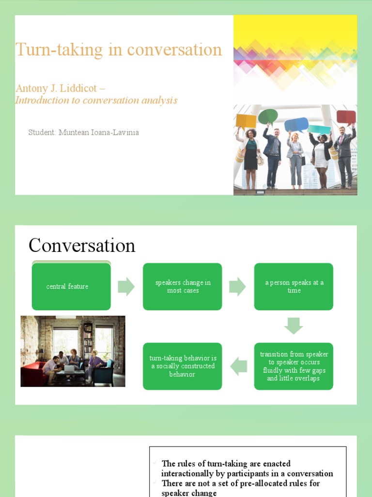 Turn-Taking in Conversation: Antony J. Liddicot | PDF ...