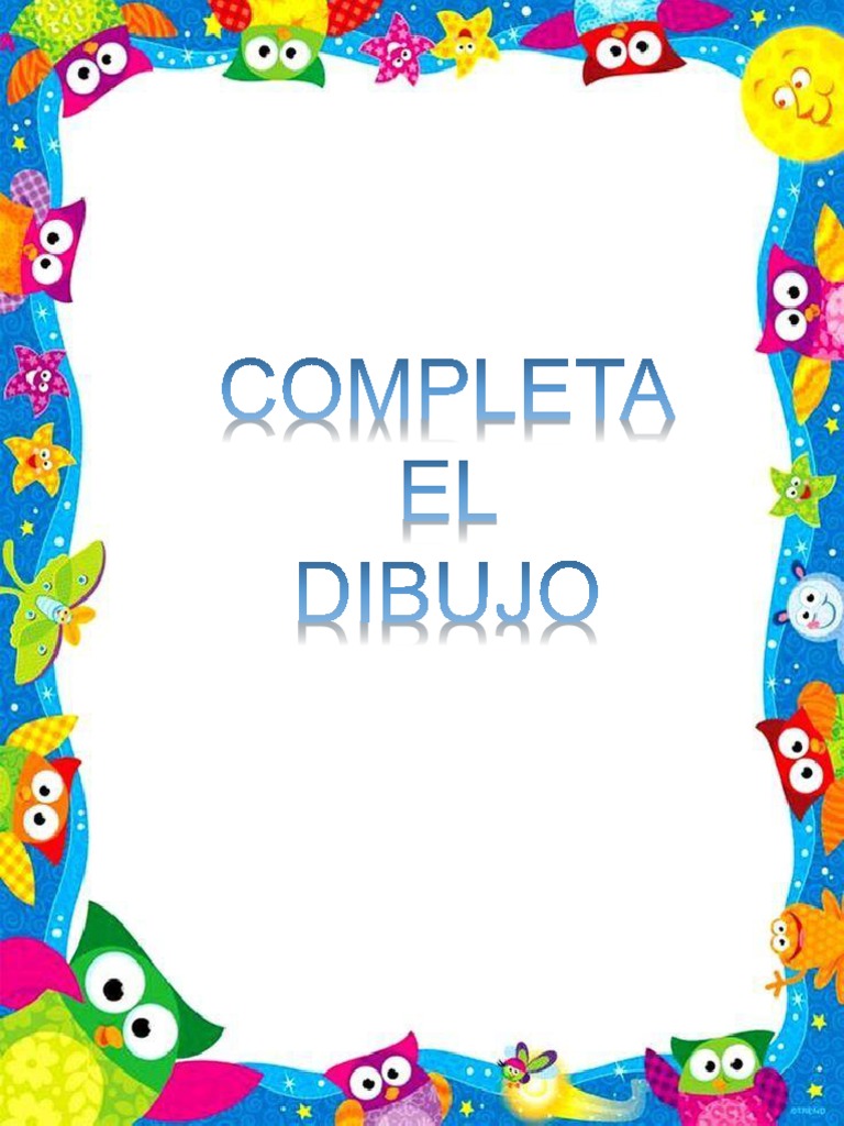 Completa El Dibujo y Colorear | PDF