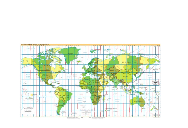 Maps of The World - Time Zones | PDF