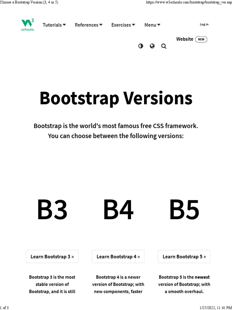 Bootstrap Versions | PDF | Bootstrap (Front End Framework) | J Query