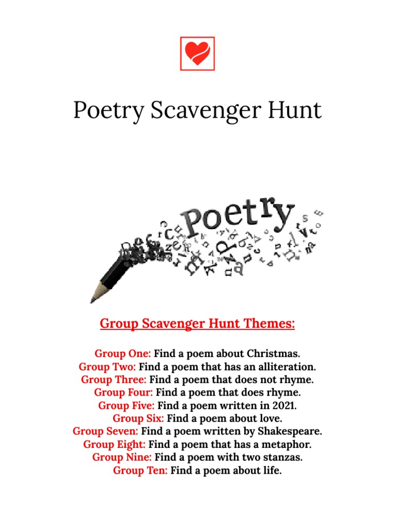 Poetry Scavenger Hunt | PDF