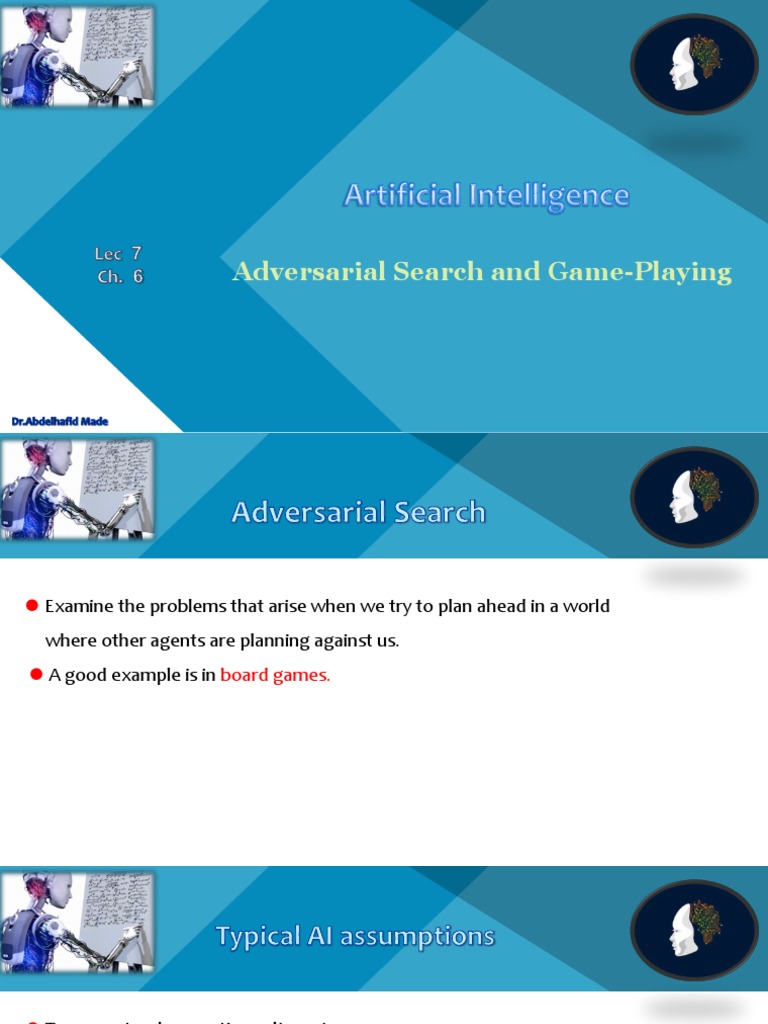 Adversarial Search and Game-Playing | PDF | Computer Science | Applied Mathematics