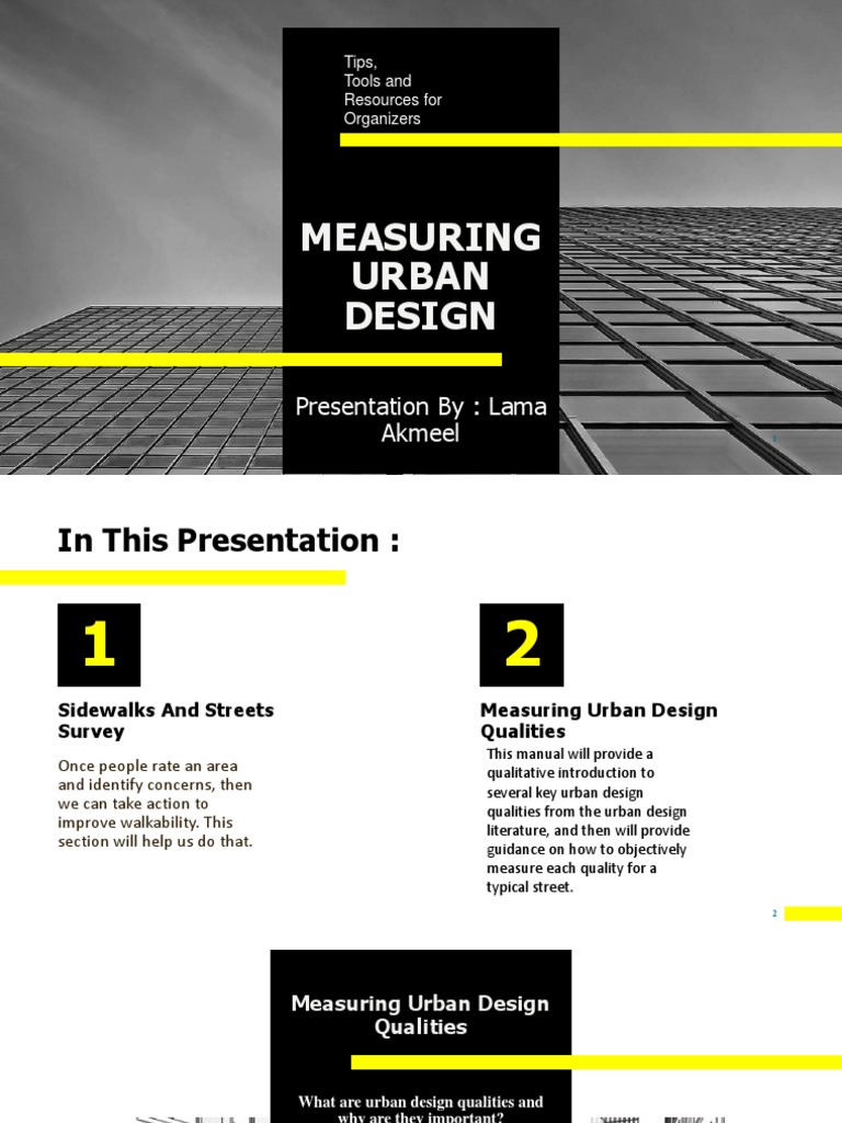 Measuring Urban Design2 | PDF | Street | Urban Design