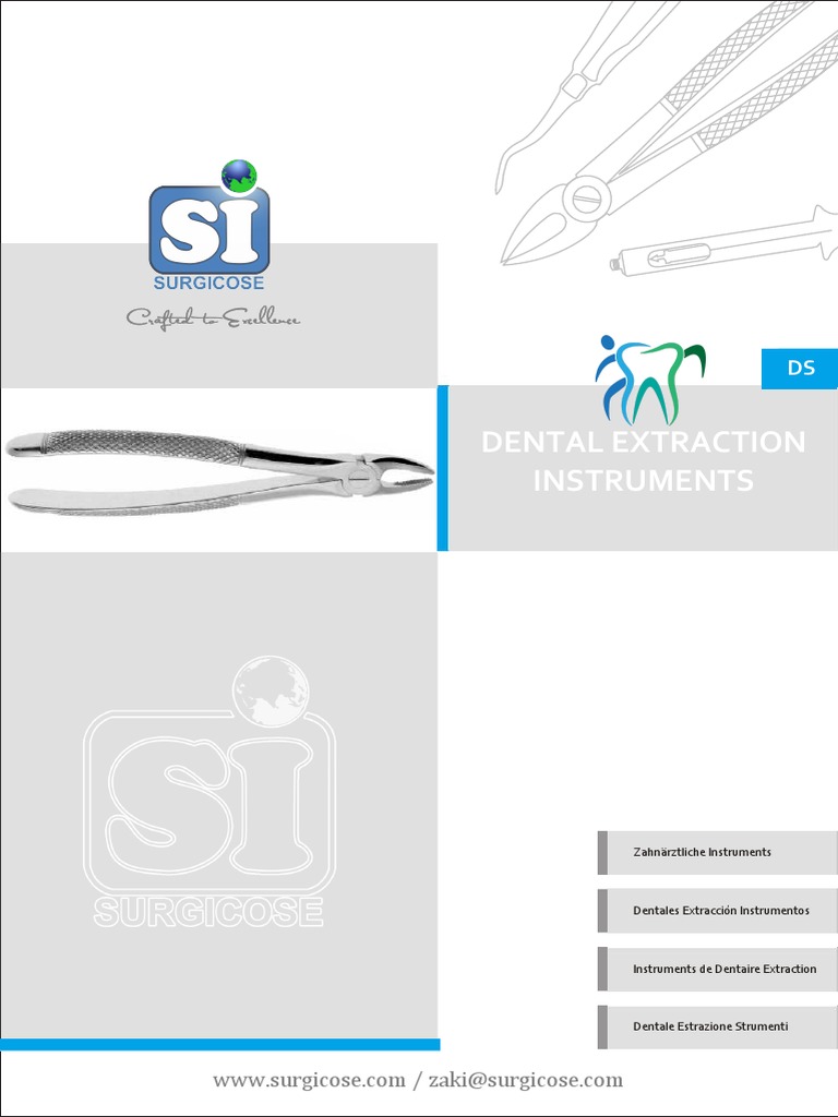 Dental Extraction Instruments Catalog | PDF | Tooth | Face