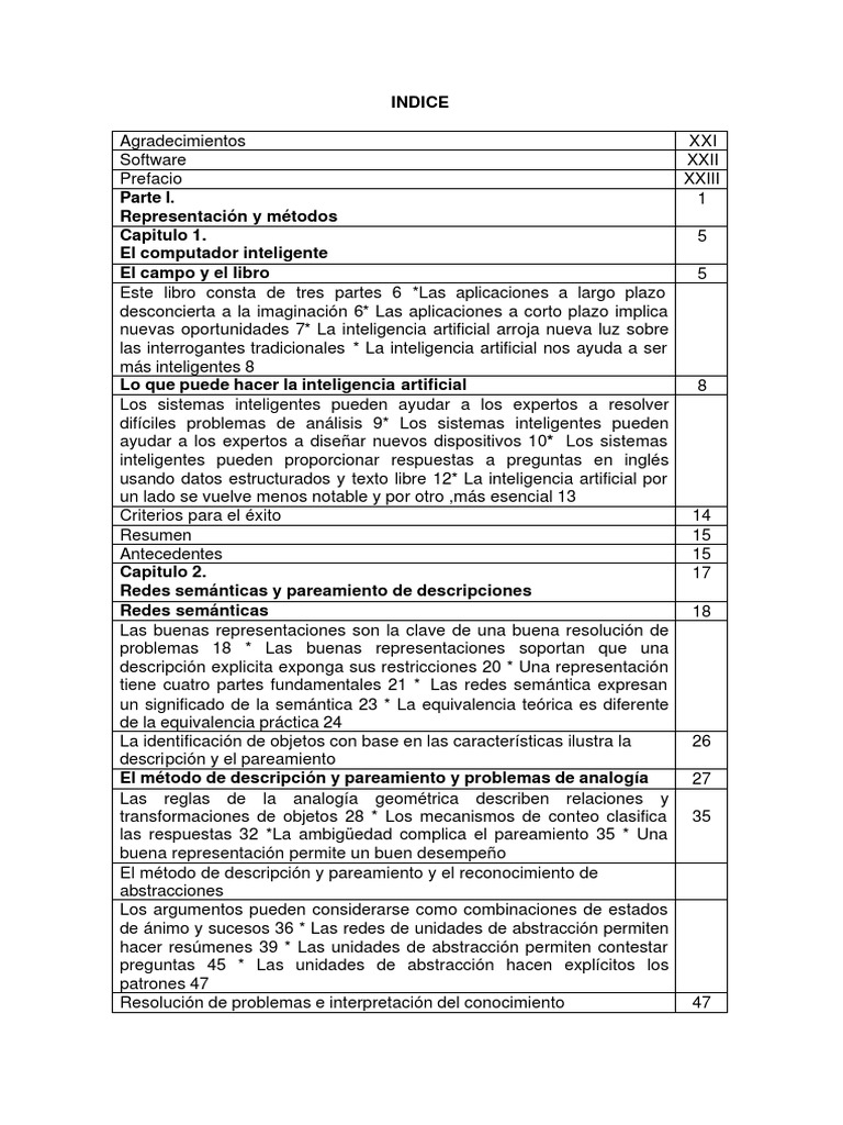 Artificial Intelligence - Patrick Henry Winston (Indice en Español ...