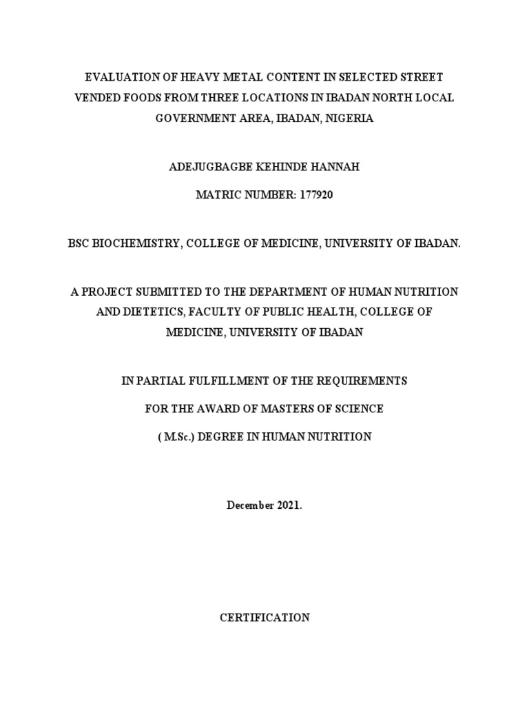 Project (Chapter 4 and 5 Corrected) | PDF | Foods | Spectrophotometry