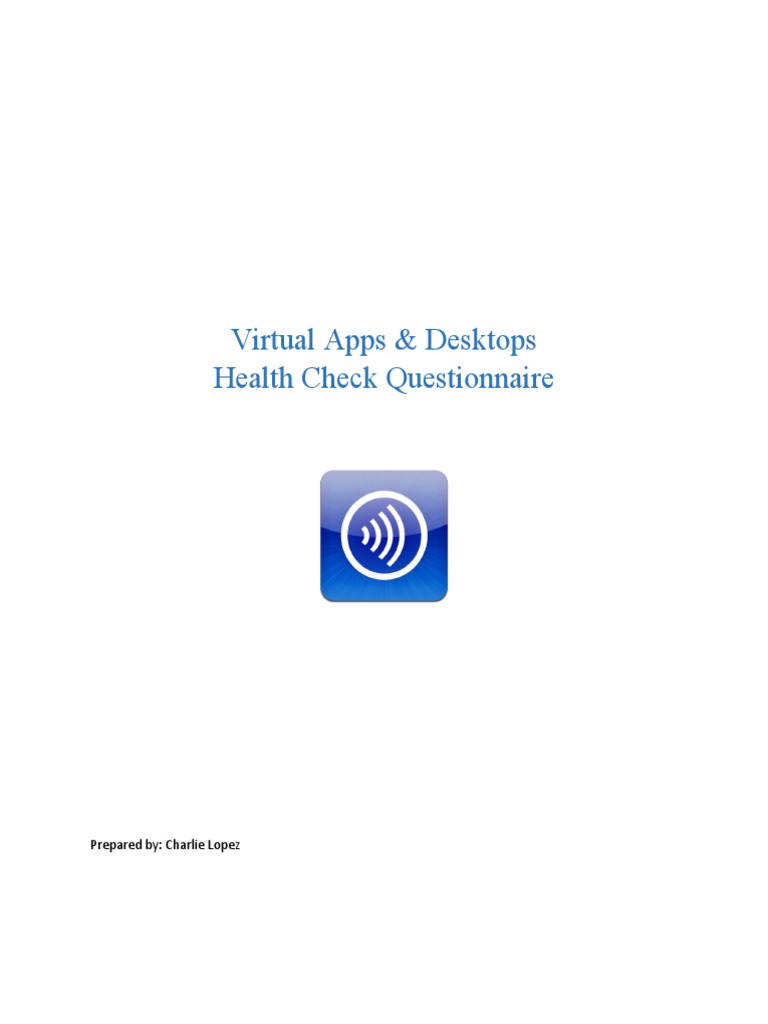 Citrix Health Check Questions | PDF | Load Balancing (Computing ...
