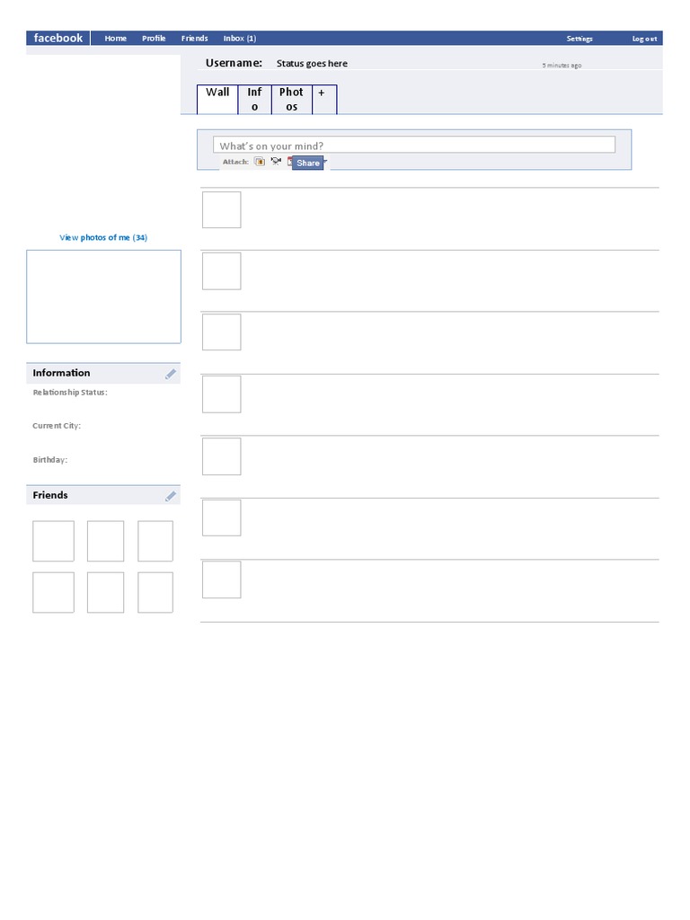Facebook Profile Overview and Features | PDF