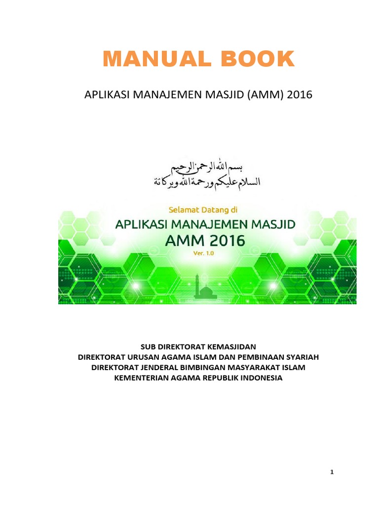 Manual Book Amm 2016 | PDF