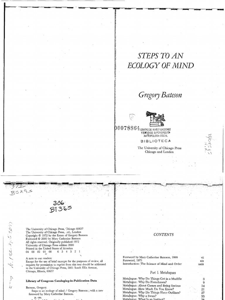 7 Steps To An Ecology of Mind | PDF