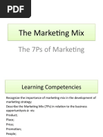 Lesson Plan in Marketing Mix | PDF | Sales | Marketing
