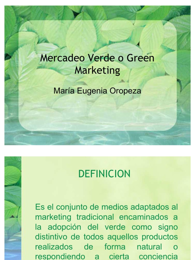 Mercadeo Verde o Green Marketing | PDF