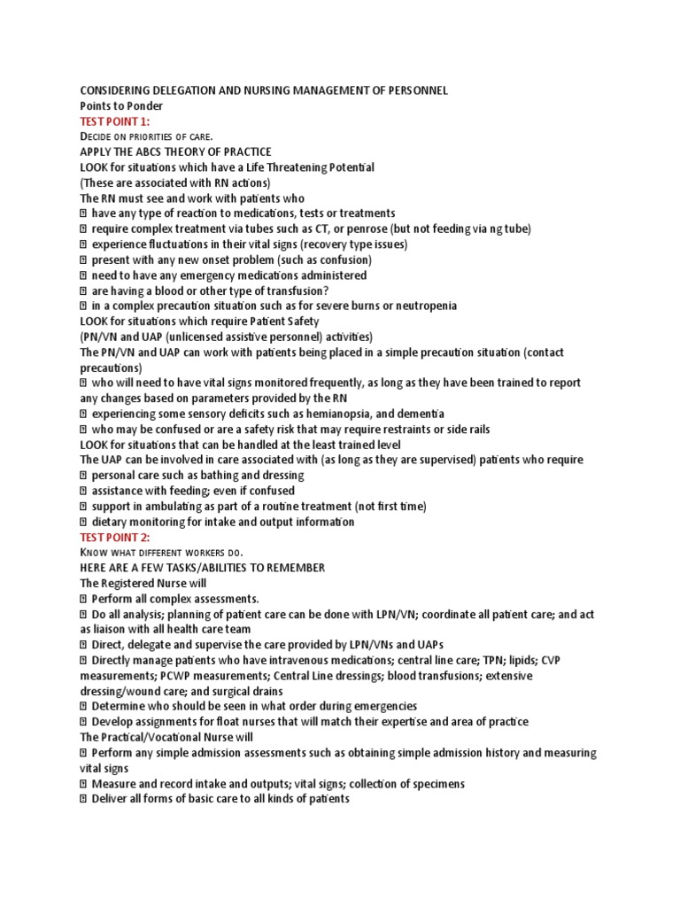 Don's Delegation Decision Path: A Framework for Prioritizing Patient ...