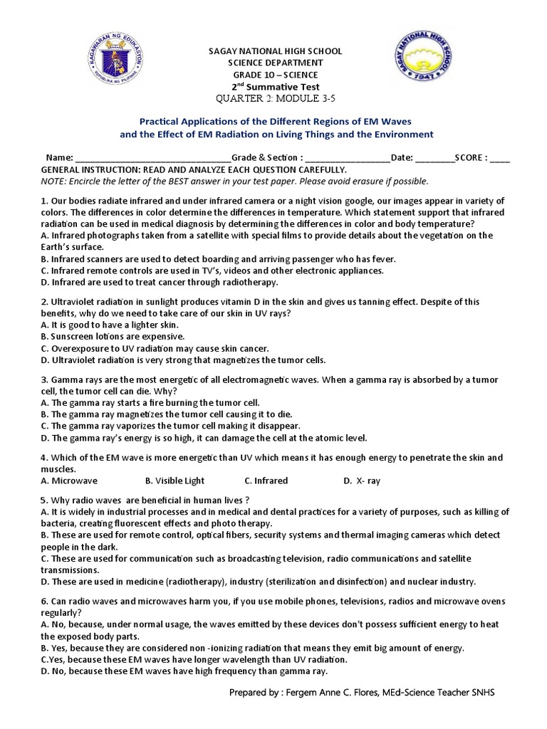 Practical Applications of The Different Regions of EM Waves and The ...