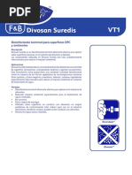 Divosan Forte Ficha Tecnica | PDF | Química | Sustancias químicas