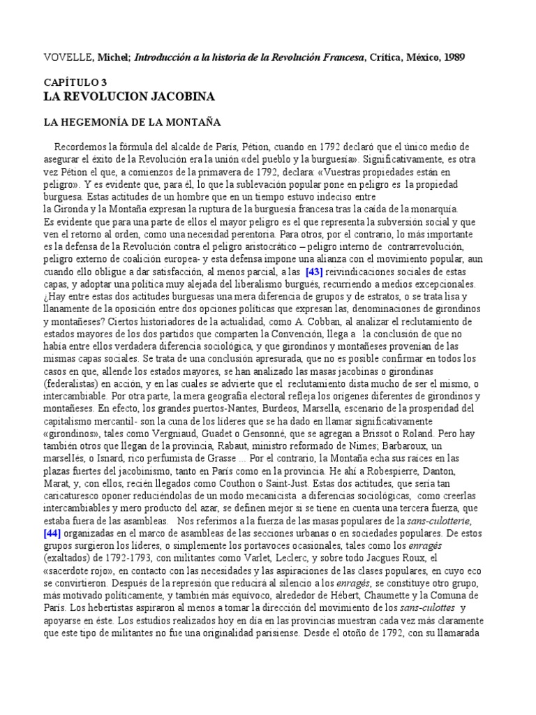 Vovelle-Cap 3 | PDF | revolución Francesa | Maximilien Robespierre