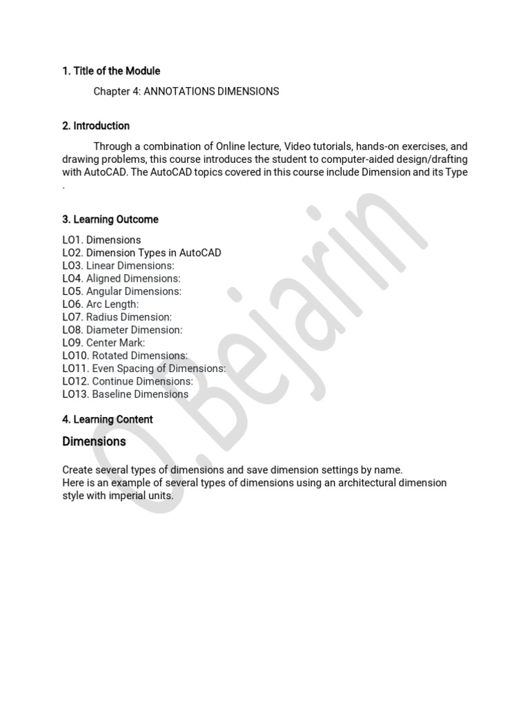 Chapter 4 Module | PDF | Angle | Dimension