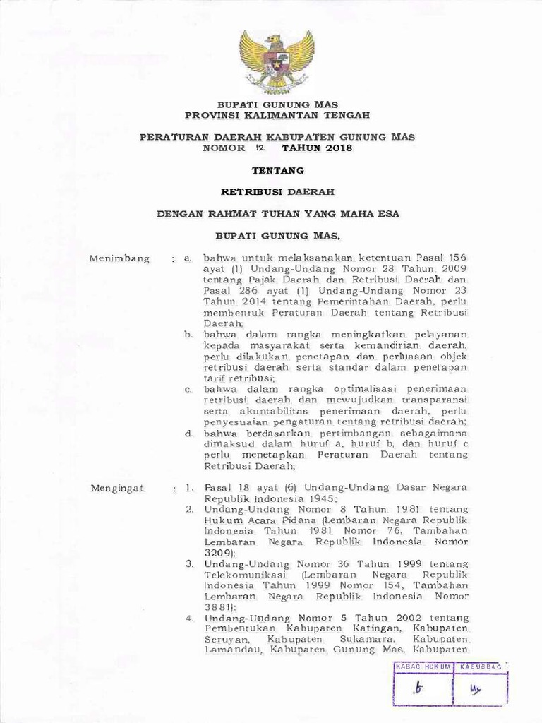 Perda No 12 Tahun 2018 - Compressed | PDF