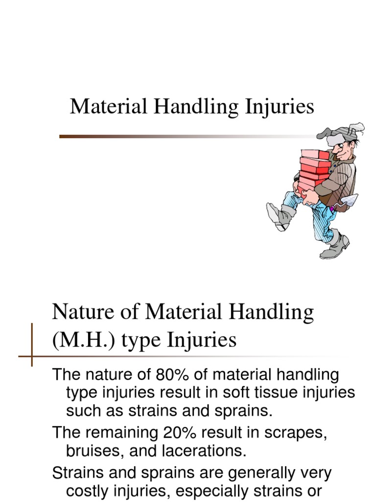 132 - Material Handling Injuries | PDF | Injury | Diseases And Disorders