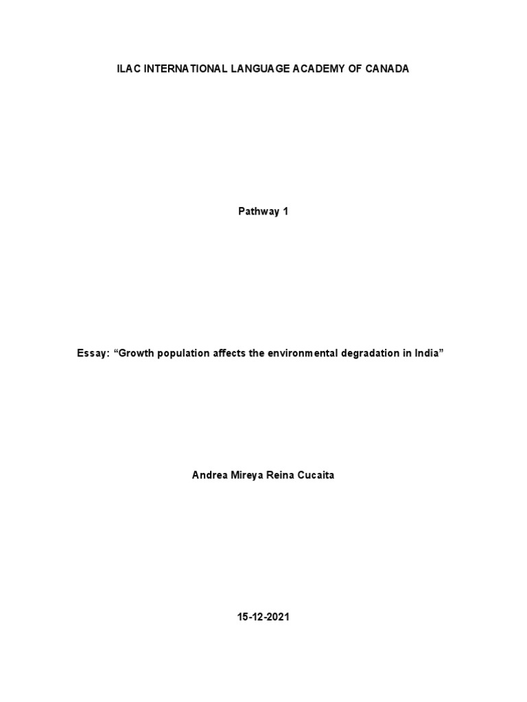 Essay PW Ilac | PDF | Environmental Degradation | Nature